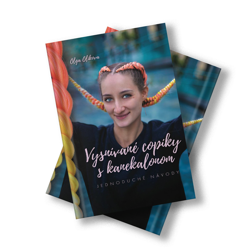 Vysnívané copíky s kanekalonom - VYSNÍVANÉ COPÍKY